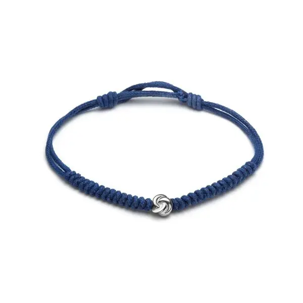 WITH LOVE DARLING Knot String Bracelet Siver
