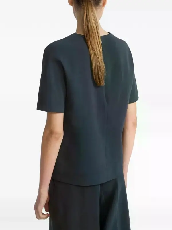 YVES SALOMON Silk Crew-neck Blouse