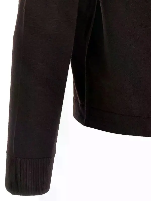 LARMERI STUDIO Button-up Long-sleeved Polo Shirt