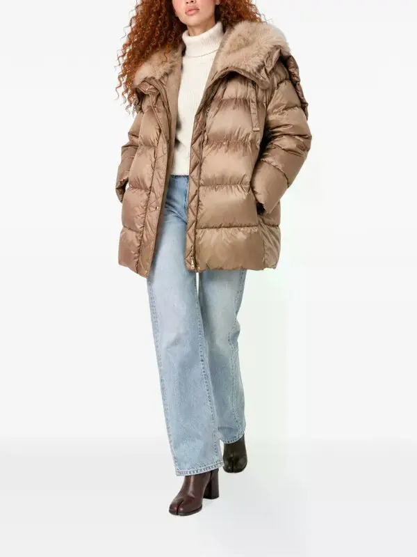Max Mara Quilted Hooded Coat