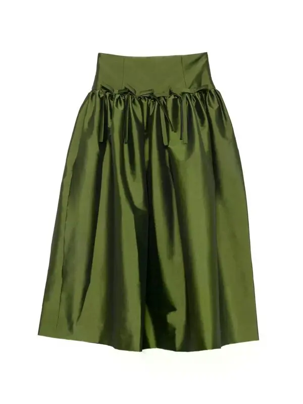 Bernadette Oscar Bow-detailed Midi Skirt - Green
