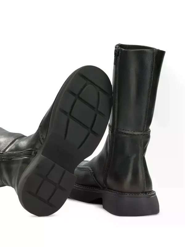 SUMMERY COPENHAGEN Vintage Biker Leather Ankle Boots