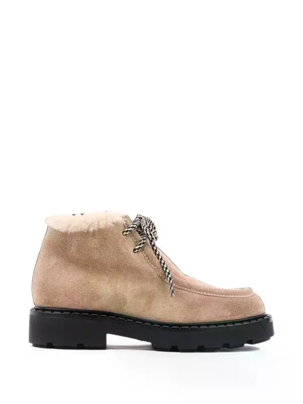 PAUL WARMER Megeve Suede Boots - Neutrals