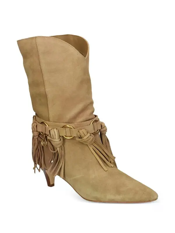 Michael Kors Daniela Fringe Suede Boots