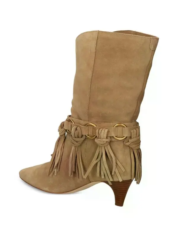 Michael Kors Daniela Fringe Suede Boots