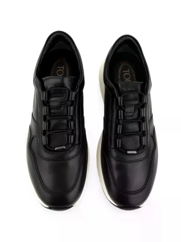 TOD'S Red Dot Leather Sneakers