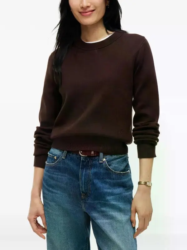 Tommy Hilfiger Premium Logo-embroidered Crew-neck Sweater