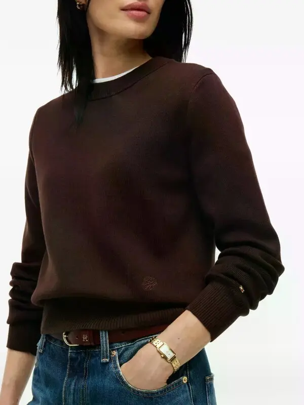 Tommy Hilfiger Premium Logo-embroidered Crew-neck Sweater