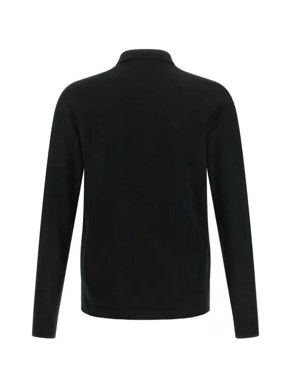 LARMERI STUDIO Button-up Long-sleeve Polo Shirt