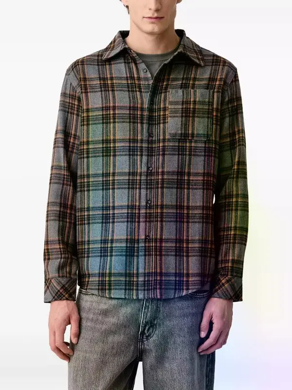 Hurley Check-pattern Pocket Shirt - Grey