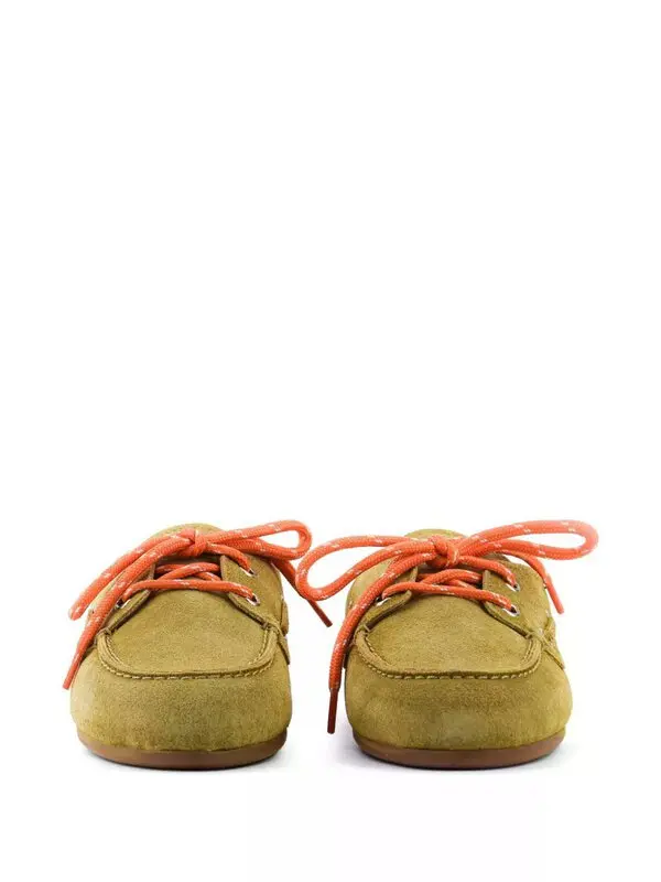 POSA Lace-up Suede Mules