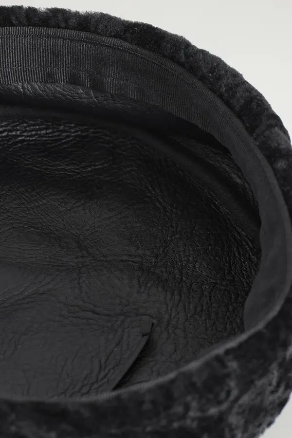 COS Shearling Pillbox Hat