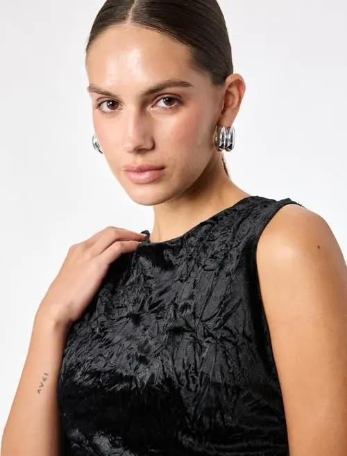 Koton Velvet Midi Dress