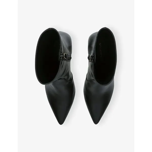 STUART WEITZMAN Vinnie 85 Heeled Leather Ankle Boots
