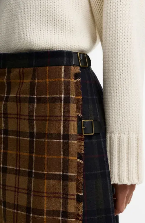 Barbour Hazelwood Plaid Midi Skirt