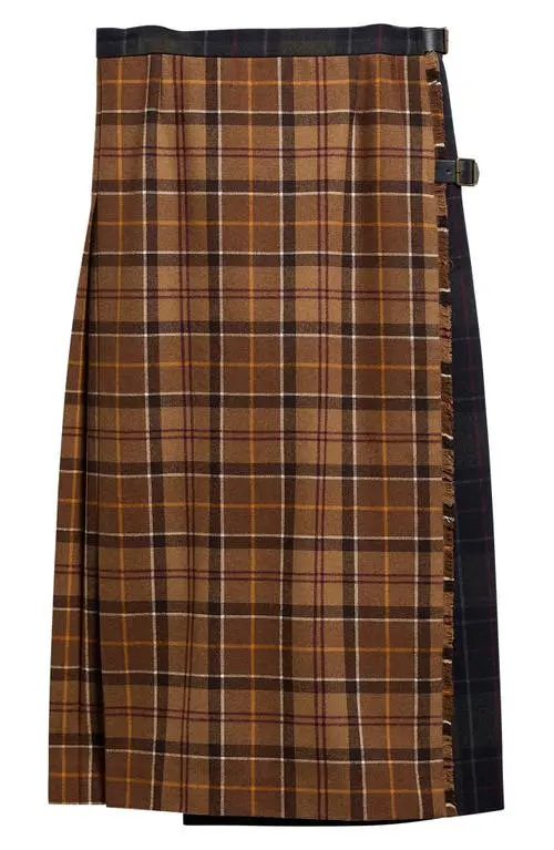 Barbour Hazelwood Plaid Midi Skirt