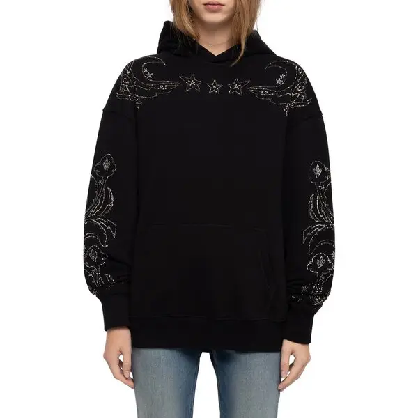 Zadig&Voltaire Sweela Strass Hoodie - Black