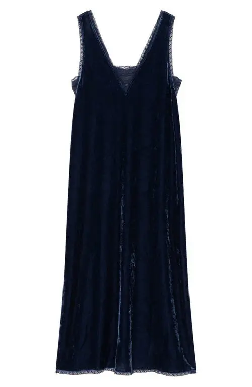 Zadig&Voltaire Renzo Lace Detail Velvet Dress