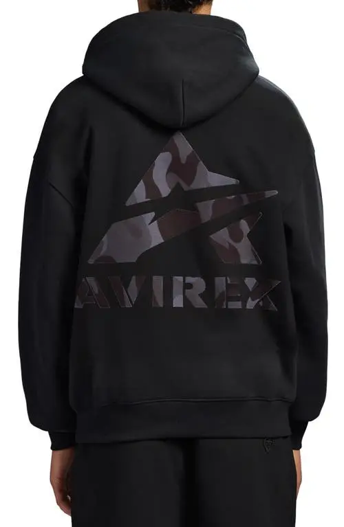 AVIREX Camo Big 'a' Oversize Hoodie