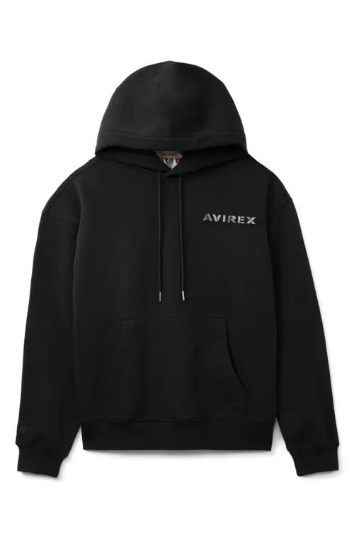 AVIREX Camo Big 'a' Oversize Hoodie