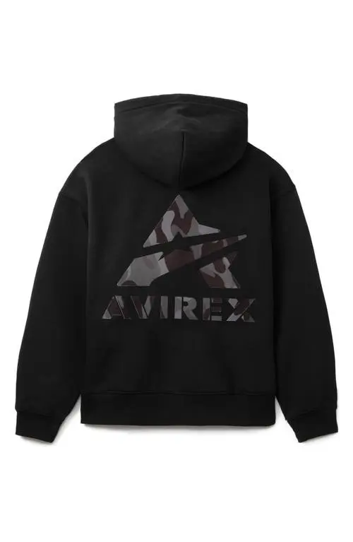 AVIREX Camo Big 'a' Oversize Hoodie