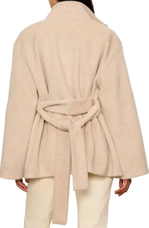 SANCTUARY Belted Brushed Coat