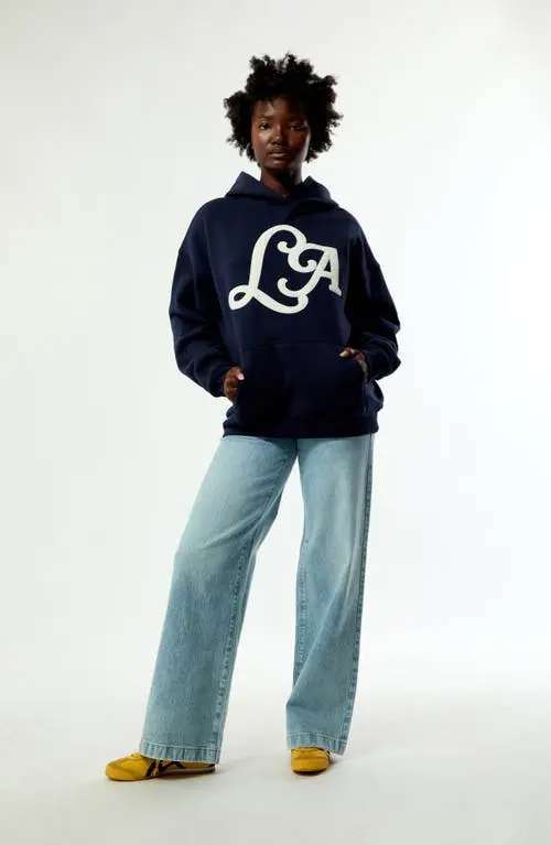 PACSUN La Oversize Cotton Blend Hoodie