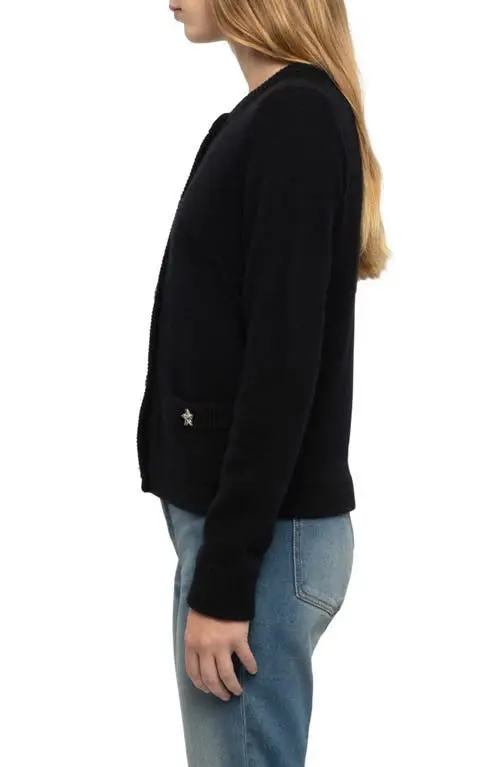 Zadig&Voltaire Marcya Crystal Star Button Cashmere Cardigan