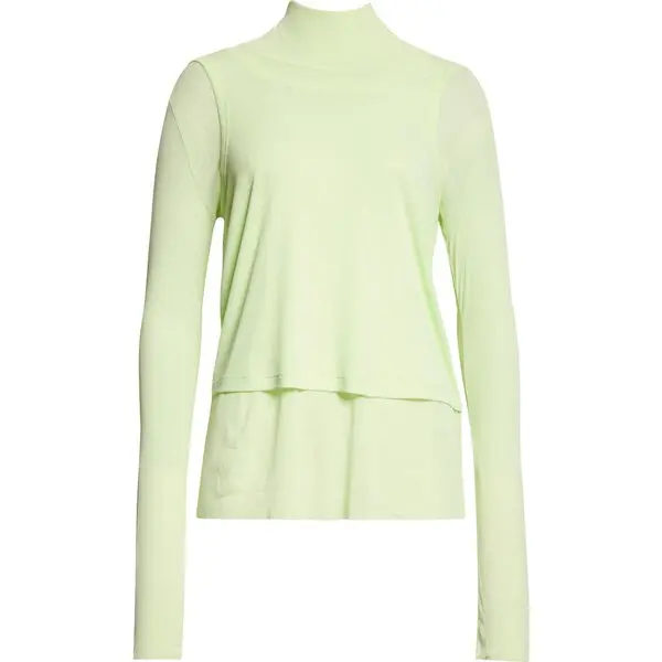 MELITTA BAUMEISTER Double Layer Cotton Turtleneck Top