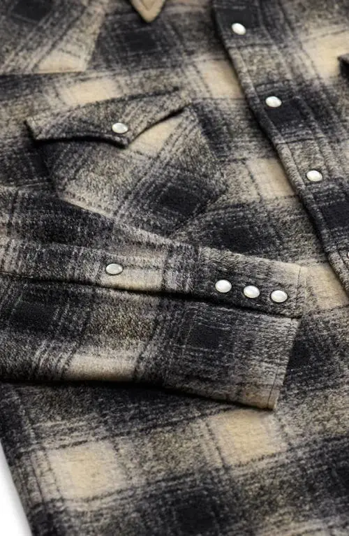 Double Rl Jacquard Wool Blend Shirt