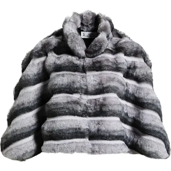 La Fiorentina Channeled Faux Fur Capelet