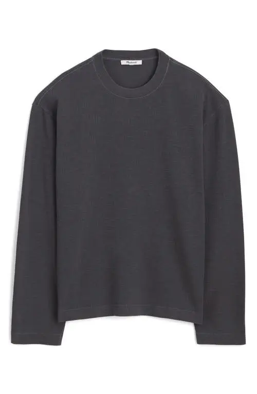 Madewell Weekend Slub Long Sleeve T-shirt - Coal