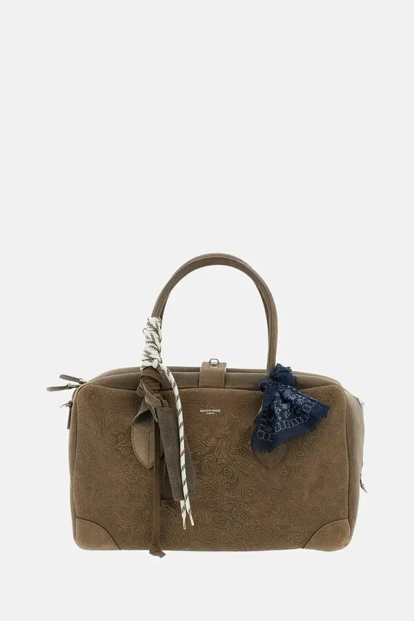 GOLDEN GOOSE Vita Bag Medium In Suede - Multicolor