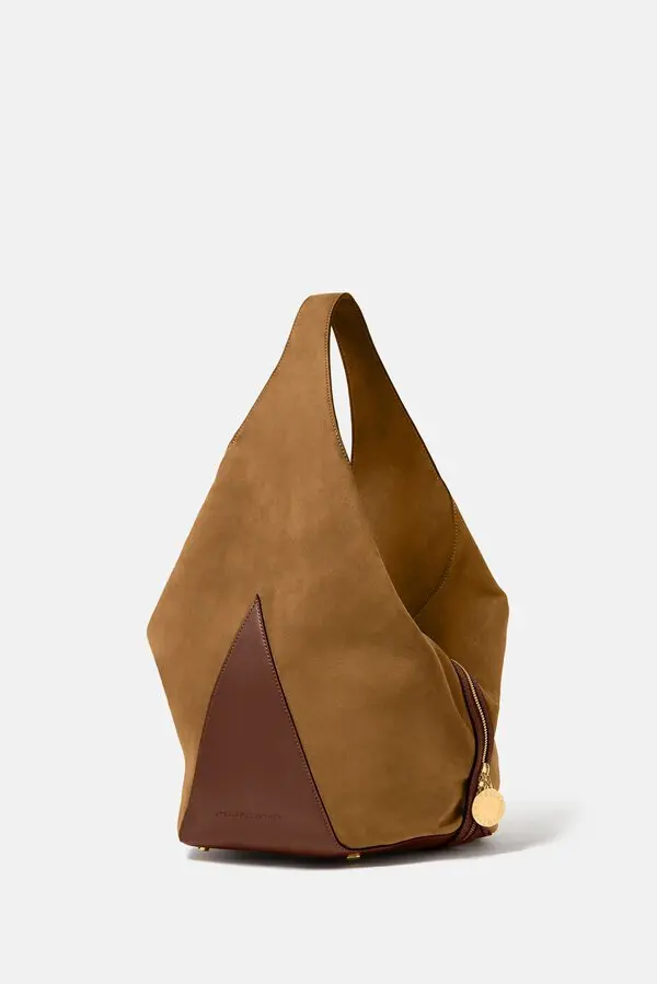 Stella McCartney Appaloosa Soft Bucket Medium Bag Alter Suede &amp; Alter Mat - Multicolor