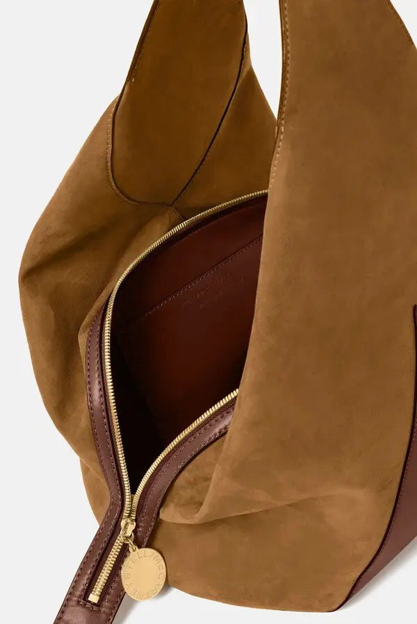 Stella McCartney Appaloosa Soft Bucket Medium Bag Alter Suede &amp; Alter Mat - Multicolor