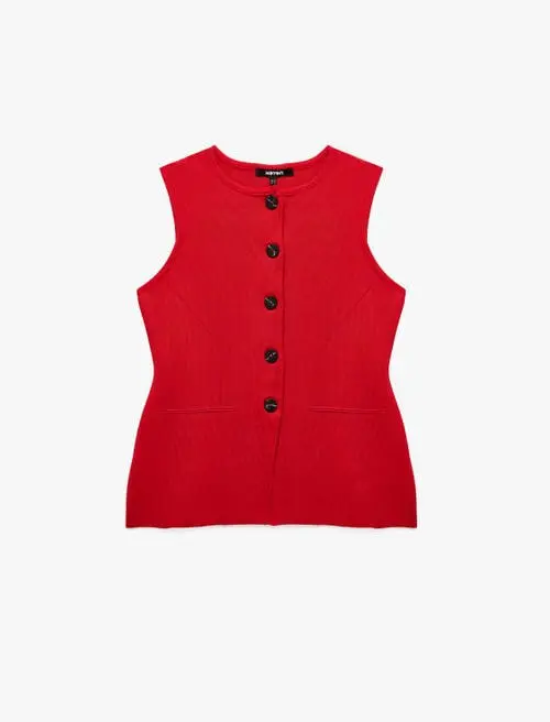 Koton Long Knit Vest