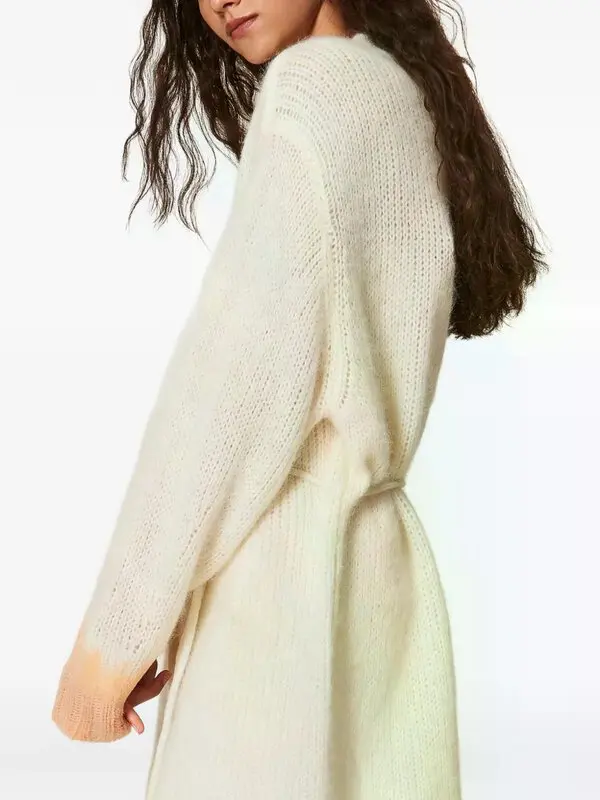 TWINSET Myfo Two-tone Wool Blend Cardigan