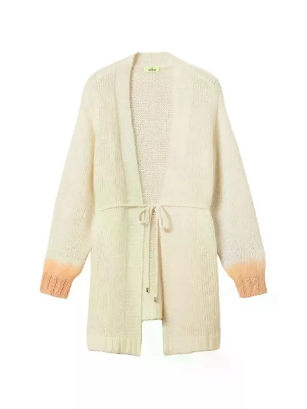 TWINSET Myfo Two-tone Wool Blend Cardigan