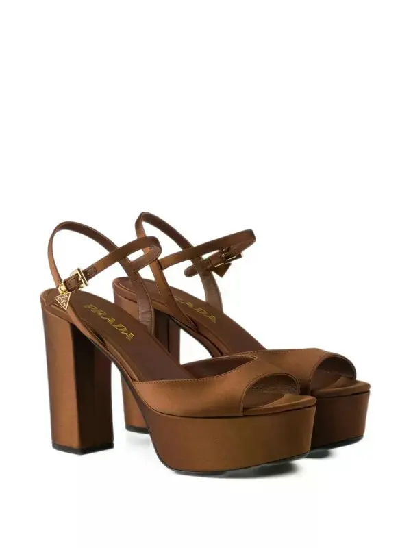 Prada Satin Platform Sandals