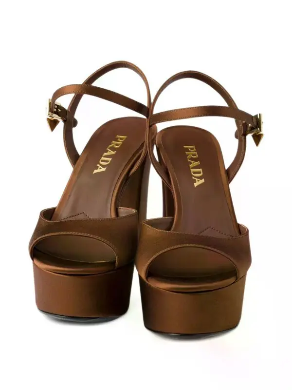 Prada Satin Platform Sandals