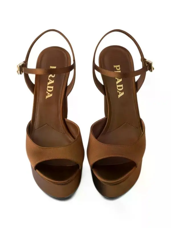 Prada Satin Platform Sandals