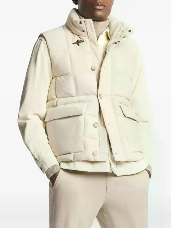 FAY Quilted Corduroy Gilet