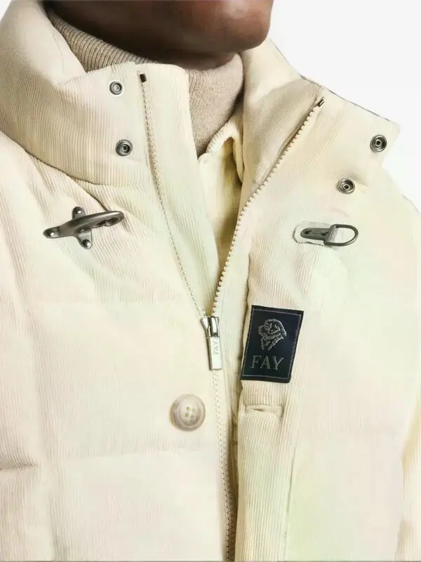 FAY Quilted Corduroy Gilet