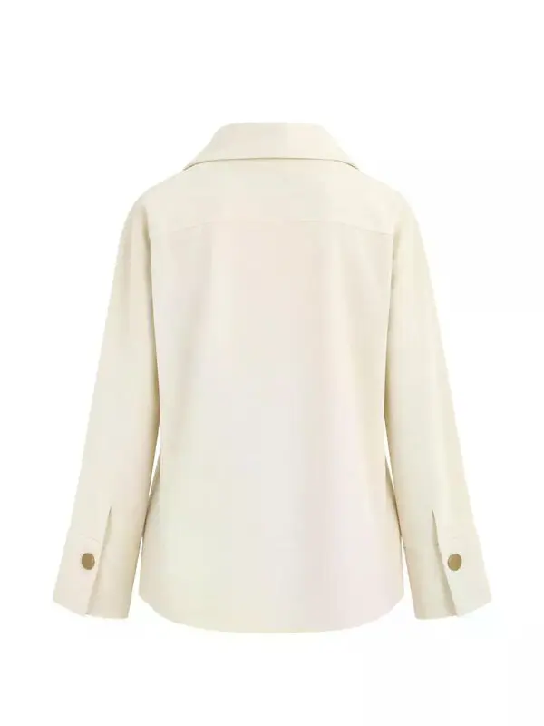 JUCCA Button-detail Long-sleeve Blouse - Neutrals