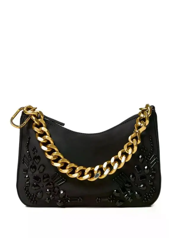 TWINSET Liliane Crystal-embellished Chain-link Shoulder Bag