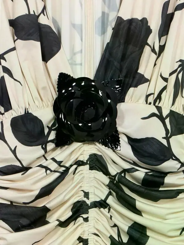 BLUMARINE Floral-print Ruched Blouse