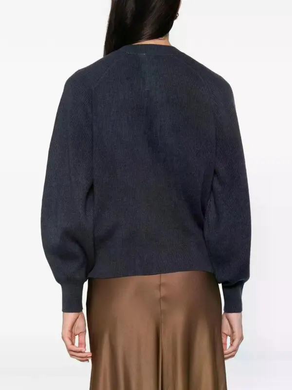 Brunello Cucinelli Ribbed-knit Raglan-sleeve Sweater