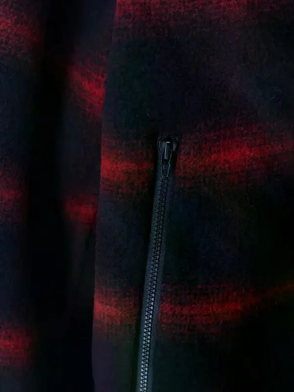 Balenciaga Check-pattern Quarter-zip Jacket