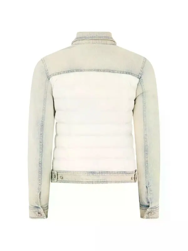 MOORER Quilted-panelled Denim Jacket
