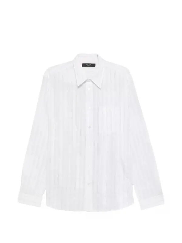 GUCCI Striped-pattern Chest-pocket Shirt